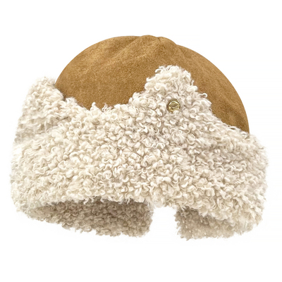 可爱猫耳朵羊羔绒护耳套头帽秋冬