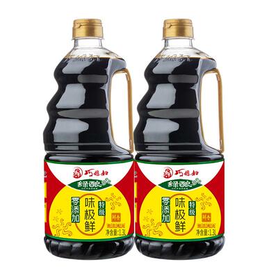 巧媳妇绿酿零添加特级味极鲜炒菜凉拌卤炖家用生抽调馅1.3L