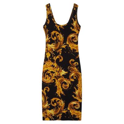 【季末优惠】VERSACE JEANS COUTURE 女士印花迷笛连衣裙