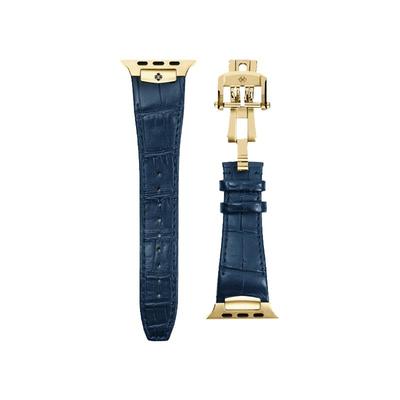 手表带由养殖鳄鱼皮制作