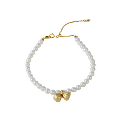 有幸天然淡水珍珠并蒂莲手链