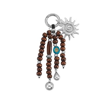 「新年礼物」原创太阳图腾编织包包挂件钥匙扣可拆卸串珠挂饰时尚