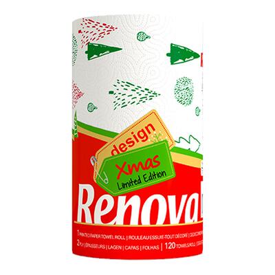 Renova圣诞印花厨房卷纸
