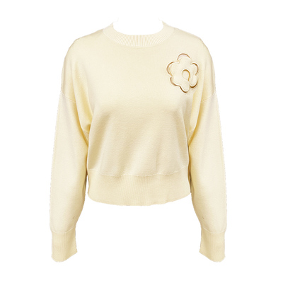 干爽感绣花亲肤舒适套头衫