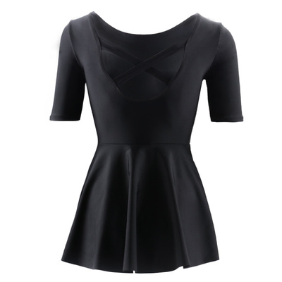 弈姿连体泳衣女防晒显瘦泡温泉