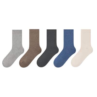 派米男士纯色抗起球棉袜