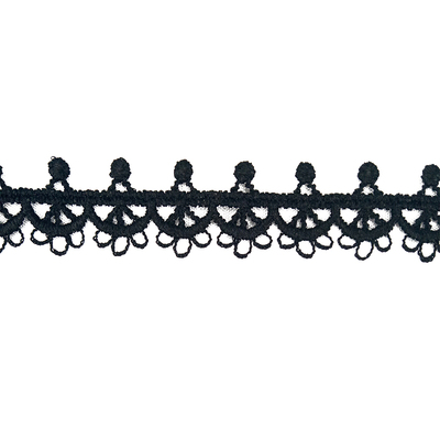 蕾丝diy1.8CM小而美金色丝带黑色蕾丝带条小花边辅料 装饰DIY水溶