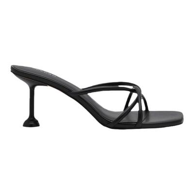 PEDRO夹趾凉拖复古气质方头小猫跟凉鞋PW1-25580391