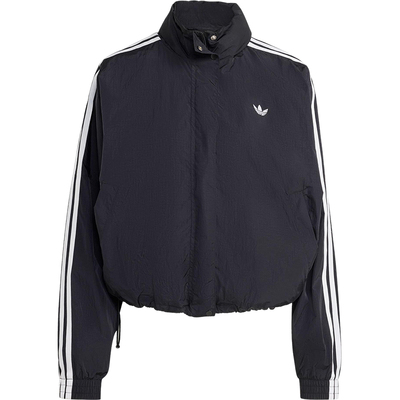 Adidas/阿迪达斯正品三叶草女士立领日常三条纹外套JX1451