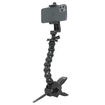 桌面户外固定柔性大力夹俯拍支架