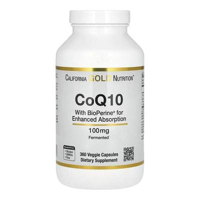 CGN美国进口加州黄金辅酶CoQ10胶囊泛醌含黑胡椒强吸收心血管