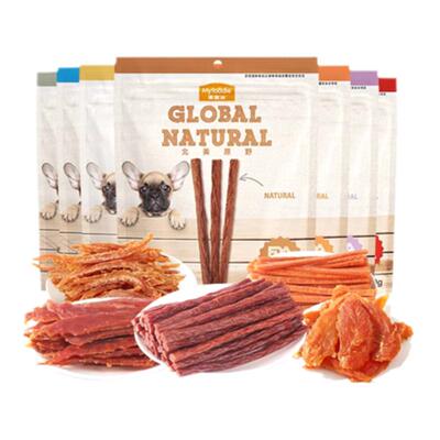 麦富迪牛肉棒狗狗零食360g泰迪狗贵宾牛肉条磨牙洁齿训犬互动奖励
