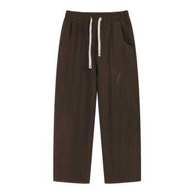 加绒加厚秋季新款直筒休闲裤