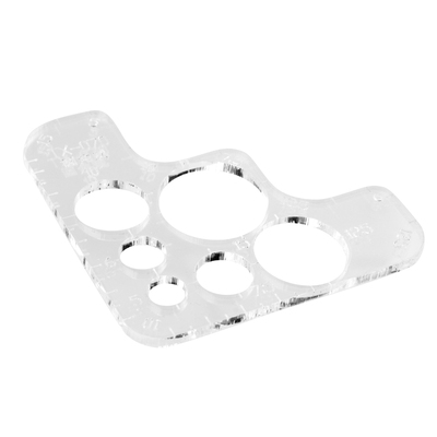 DX-20亚克力R定规 圆角规模板 手工DIY版型 辅助划直角 90*90mm