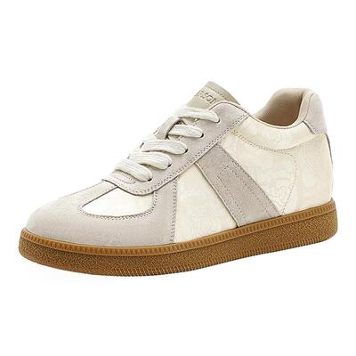 哈森休闲鞋小白鞋女款德训鞋