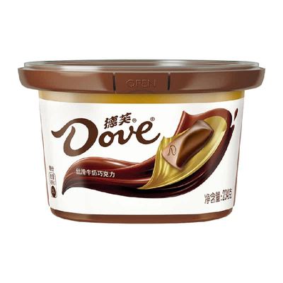 德芙丝滑牛奶巧克力234gx1碗