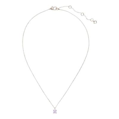 katespade方形吊坠项链