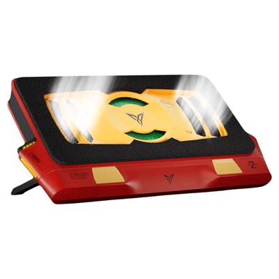 飞智压风式笔记本散热底座BS2 Pro EVA 联名电脑散热器静音降噪风扇游戏本专用神器防尘涡轮压风