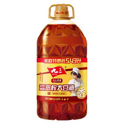 九三厨娘非转基因笨榨三级大豆油5.43L