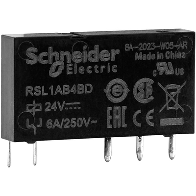 施耐德薄型继电器RSL1AB4BD