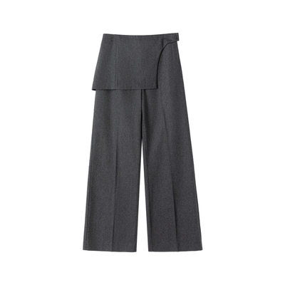 RandieRoom羊毛混纺毛呢休闲裤