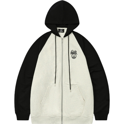 Beaster连帽撞色夹克外套