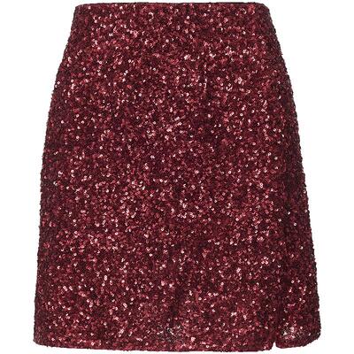 ONLY吸睛亮片A摆开叉短裙半身裙