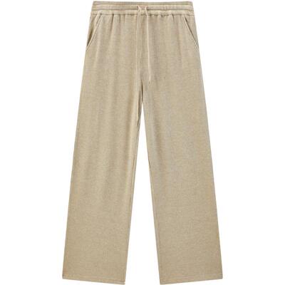 【商场同款】乐町慵懒感针织阔腿裤24年冬新款休闲裤女C2GHE4219