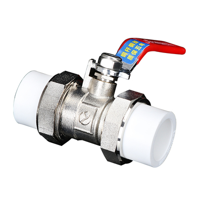 玉新黄铜ppr全铜双活接球阀