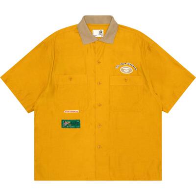 Aape猿人学院美式翻领短袖衬衫