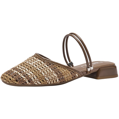 热风2026年新款女士时尚包头拖