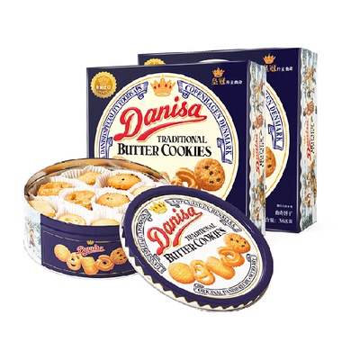 皇冠曲奇饼干368g×2盒