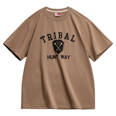 马登工装Navajo发泡印花第安T恤