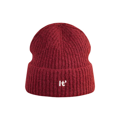 针织毛线帽字母刺绣韩版秋冬