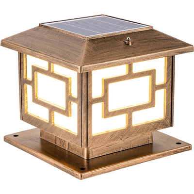 太阳能庭院灯户外防水照明柱头灯