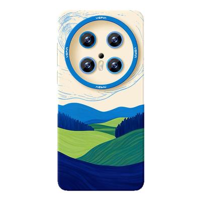 仿梵高星空手机壳适用华为Mate80Promax超薄Mate70Pro+air液态硅胶HUAWEI新款60镜头全包小众简约保护套男女