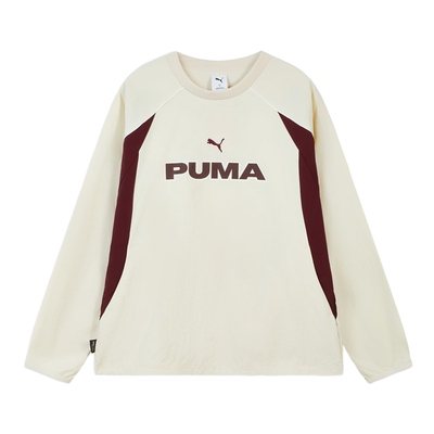 PUMA彪马夏季套头衫男女休闲运动服宽松简约圆领卫衣 636281-87