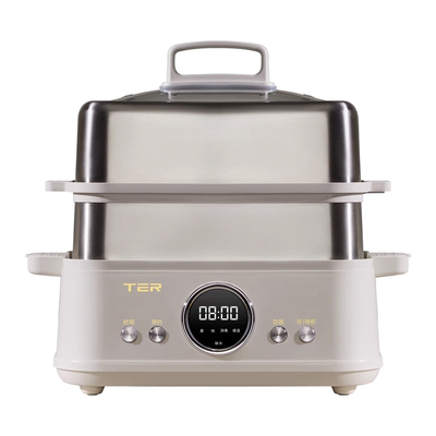 TER电蒸锅盖子蒸笼304不锈钢配件多功能定时蒸屉格框家用蒸片预约