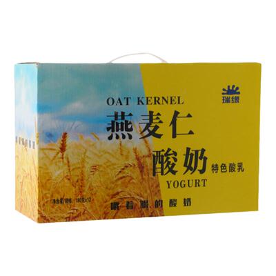 新疆瑞缘燕麦仁酸奶嚼着喝酸奶