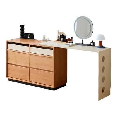 出乎生活时光梳妆台樱桃木化妆桌