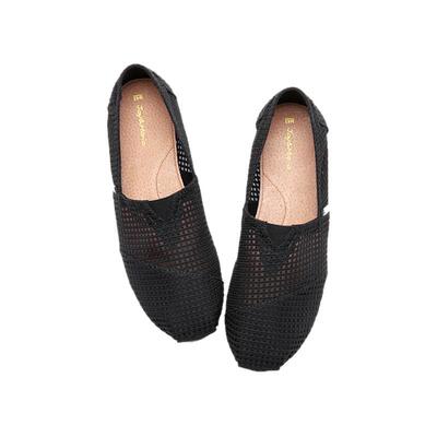 夏季帆布鞋快乐玛丽透气休闲网面