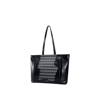 omto花褶托特包拉链版新款黑松露