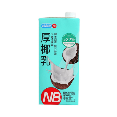 盒马NB厚椰乳1L椰香拿铁