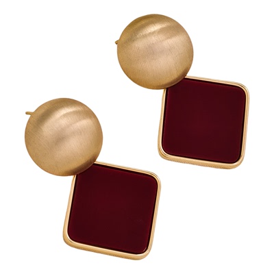 FRENCH轻度定制几何金属耳环