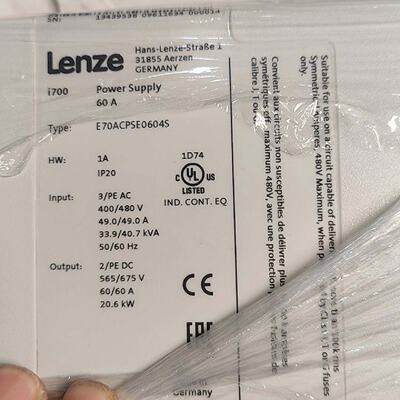 溢价-伦茨i700电源模块，型号E70ACPSE0604S，60A