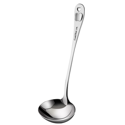 德国316不锈钢勺子汤勺加深加厚大头勺家用长柄汤匙盛汤稀饭粥勺