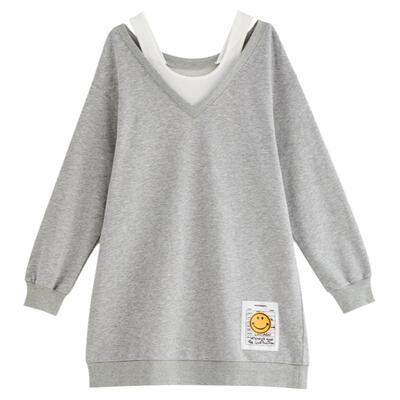 早秋新款露肩运动休闲风孕妇卫衣