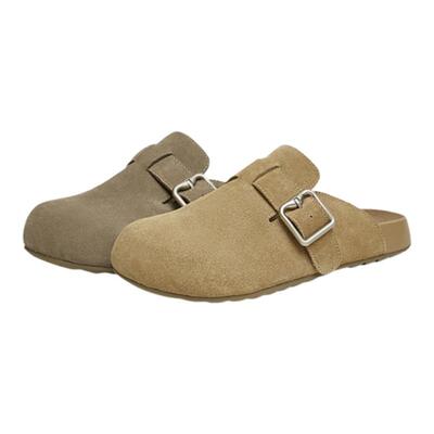 TATA他她复古勃肯鞋女春季新款休闲包头拖鞋女鞋穆勒单鞋CGW03AH5