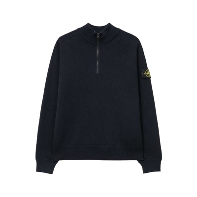 Stone Island/石头岛 Ribbed Soft Organic Half-Zip 针织衫男HBX