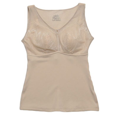 香月明美保暖背心修身磨毛带胸垫